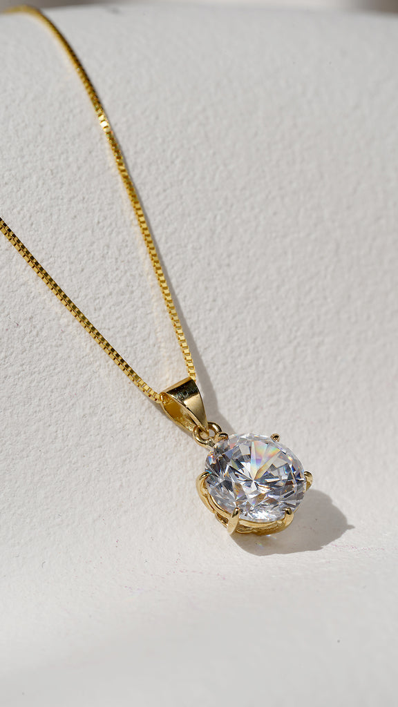 Fiona Six Prongs Pendant White Gold by CARAT* LONDON – CARAT* London UK