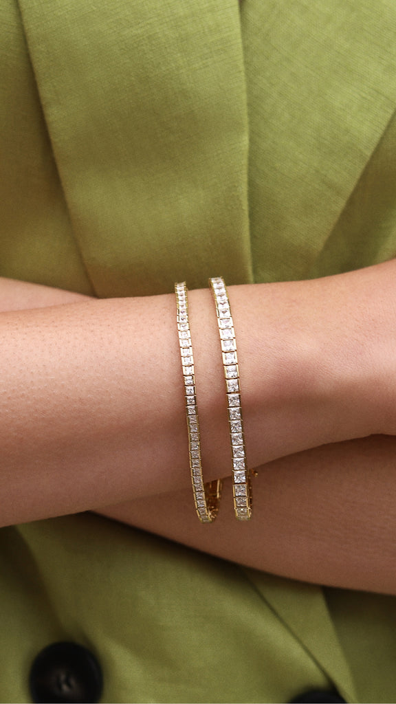Kayla Tennis Bracelet | 18K Gold Vermeil | CARAT* LONDON – CARAT* London UK