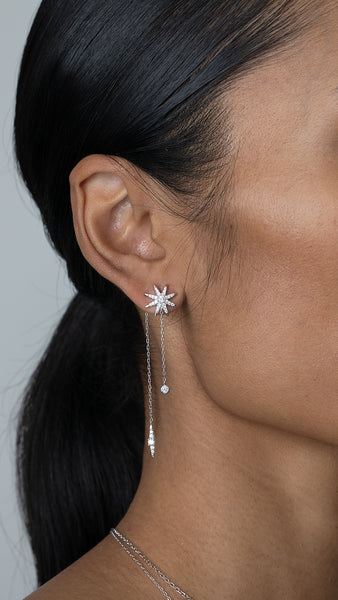 Nova Sterling Silver Drop Earrings by CARAT* LONDON – CARAT* London UK