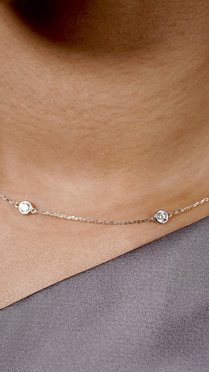 Petra Necklace White Gold Plated – CARAT* London UK