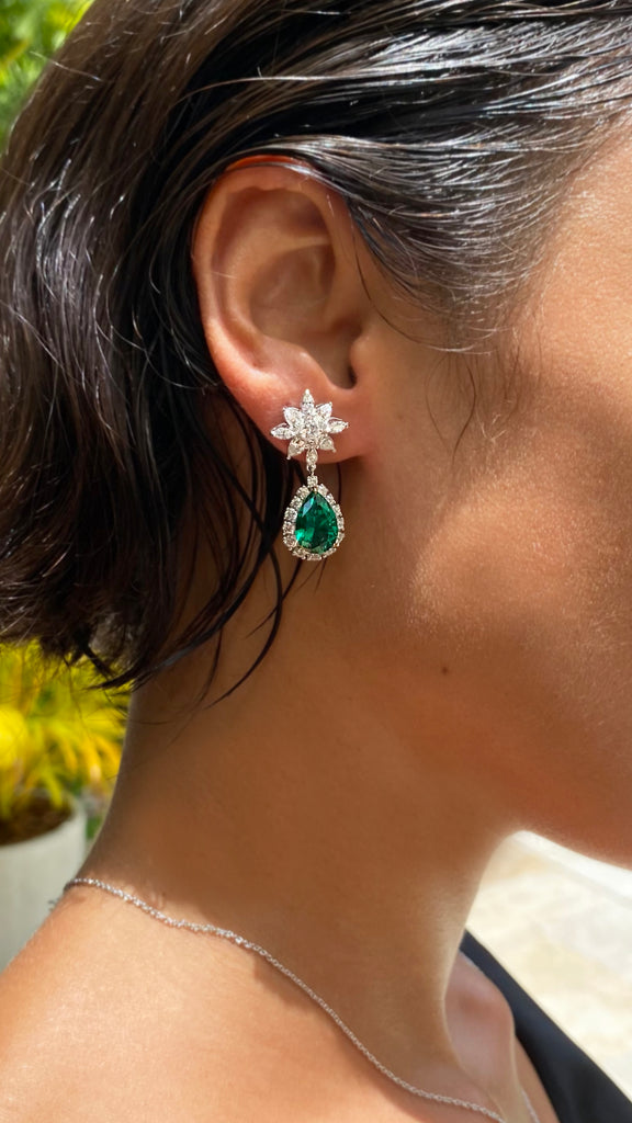 Camari Emerald Pear Microset Drops by CARAT* LONDON – CARAT* London UK