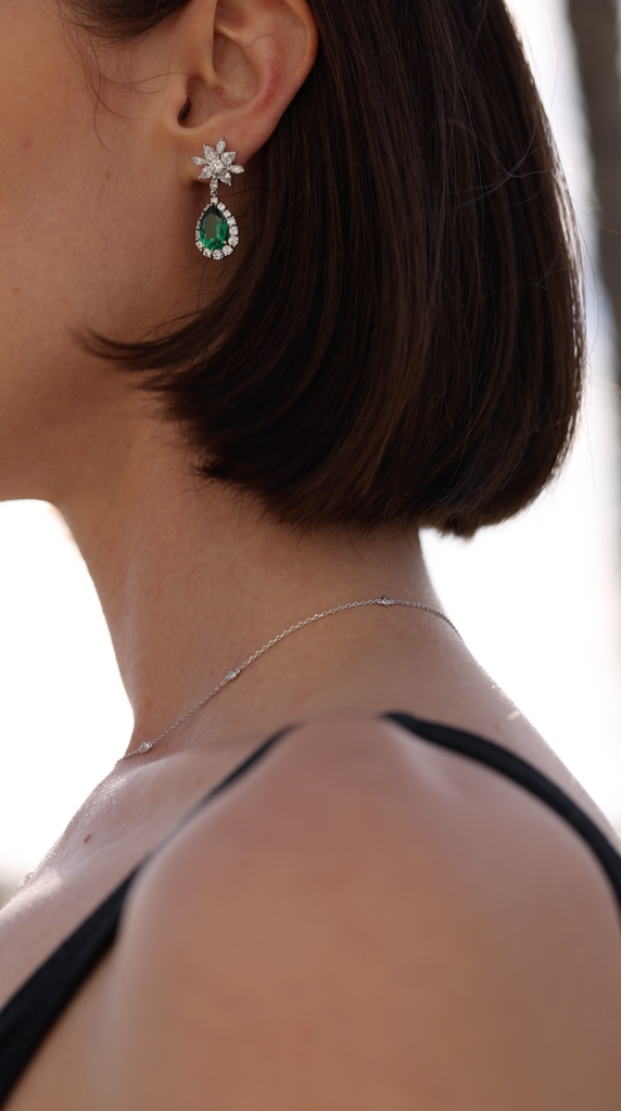 Camari Emerald Pear Microset Drops by CARAT* LONDON – CARAT* London UK